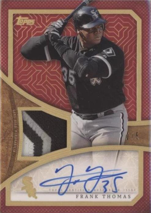2019 Topps - Topps Reverence Autographed Patches Frank Thomas #TRAP-FT ...