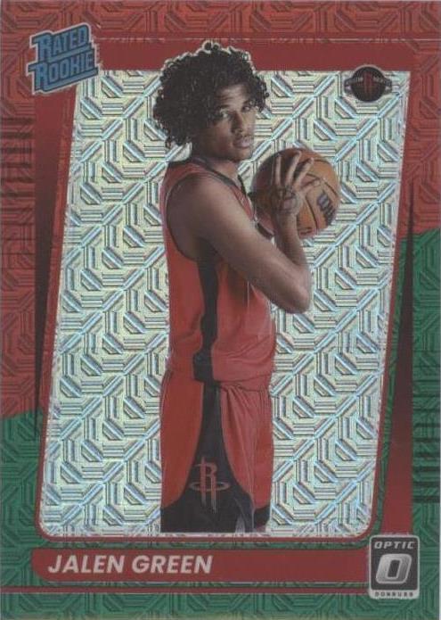 2021-22 Panini Donruss Optic - Rated Rookie Jalen Green #159 Choice Red & Green Prizm (RC) for ...