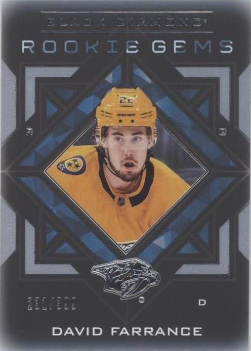 2021-22 Upper Deck Black Diamond - Rookie Gems David Farrance #RG-DF /399 (RC) for sale online ...