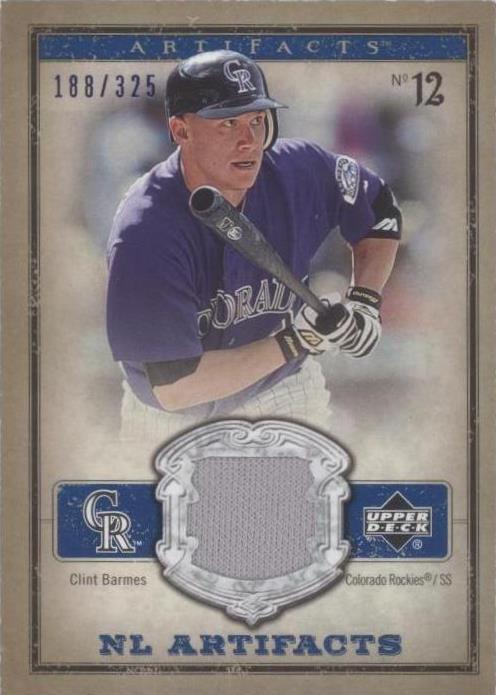 2006 Upper Deck Artifacts - Nl Artifacts Clint Barmes #NL-CL Blue /325 ...