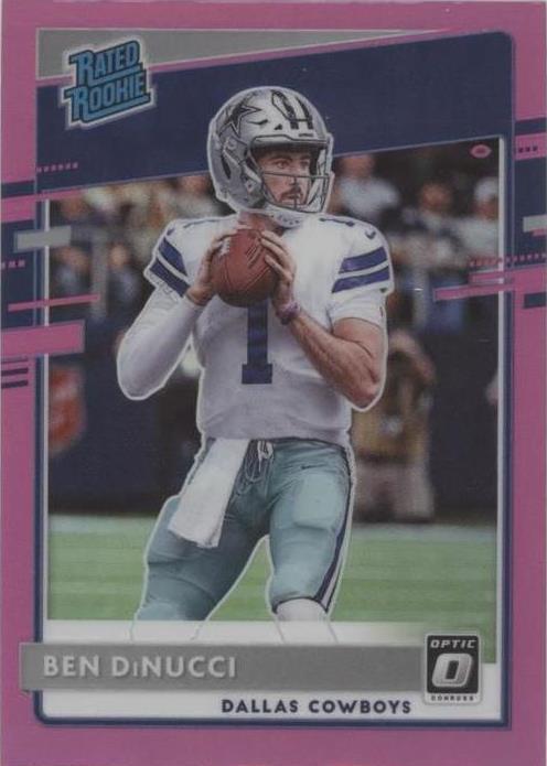 2020 Panini Donruss Optic - Rated Rookies Ben DiNucci #200 Pink Prizm ...