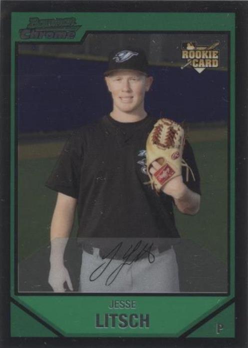 2007 Bowman Draft Picks & Prospects - Chrome Jesse Litsch #BDP31 (RC ...