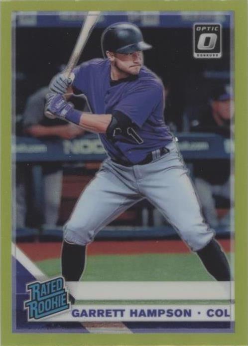 2019 Panini Donruss Optic - Rated Rookies Garrett Hampson #38 Lime ...