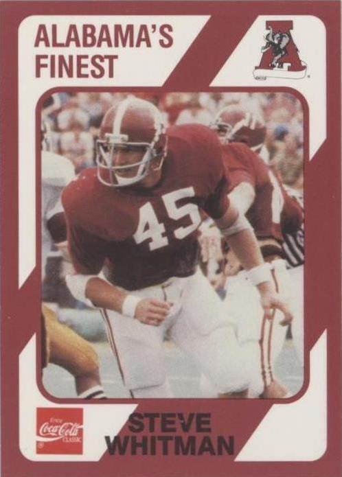 1989 Collegiate Collection Alabama Crimson Tide - Steve Whitman #191 ...