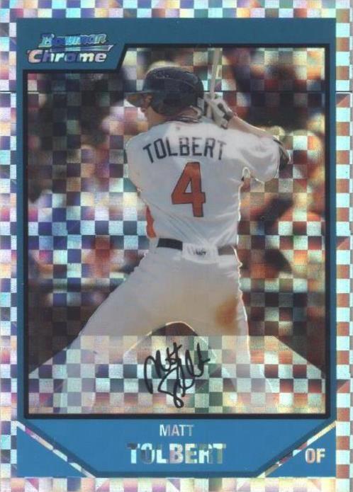 2007 Bowman Draft Picks & Prospects - Chrome Draft Picks Prospects X-Fractor #BDPP104 Matt ...