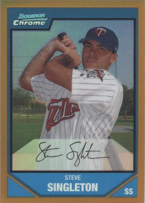 2007 Bowman Chrome - Prospects Steve Singleton #BC139 Gold Refractor ...