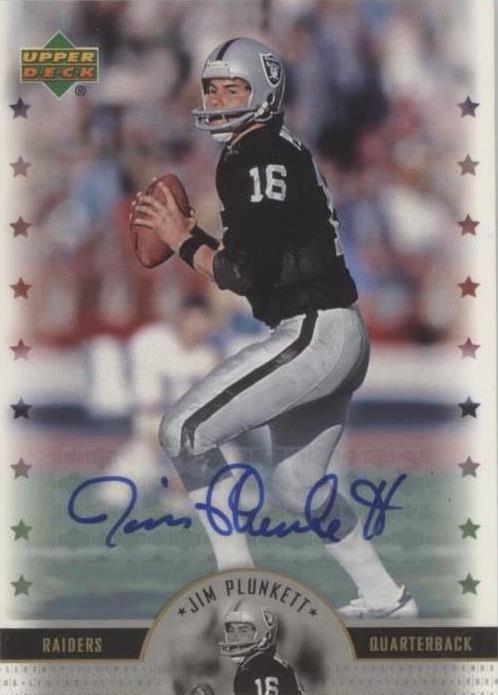 2005 Upper Deck NFL Legends - Legendary Signatures Jim Plunkett #LS-JP ...