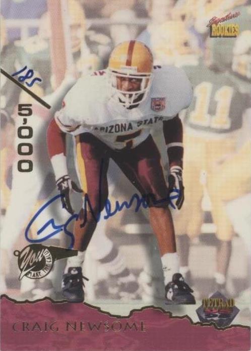 1995 Signature Rookies Tetrad - Craig Newsome #54 Autographs /5000 (AU ...