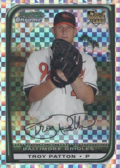 2008 Bowman Chrome - Troy Patton #201 X-Fractor /250 (RC) for sale ...