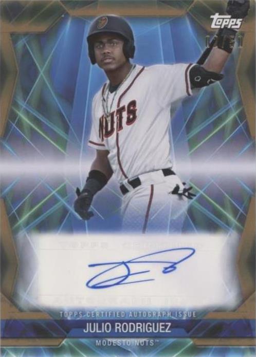 2021 Topps Pro Debut - Future Cornerstones Autographs Gold #FC-JR Julio ...