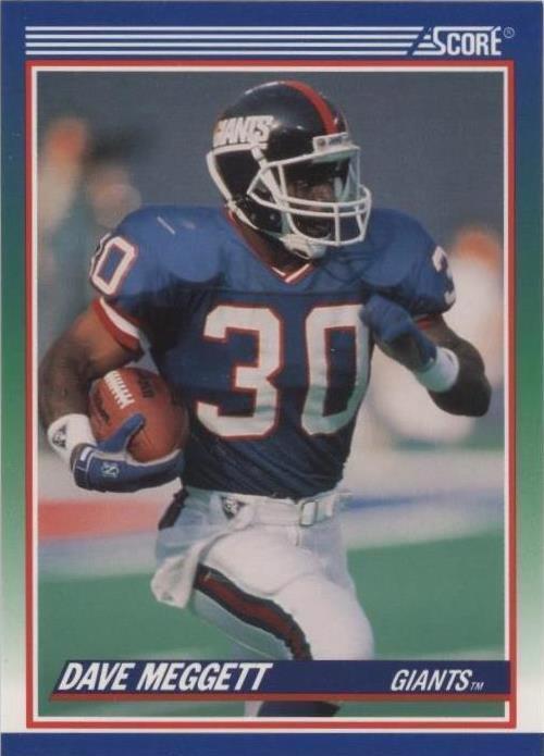 1990 Score 100 Hottest Players - Dave Meggett #67 for sale online | eBay