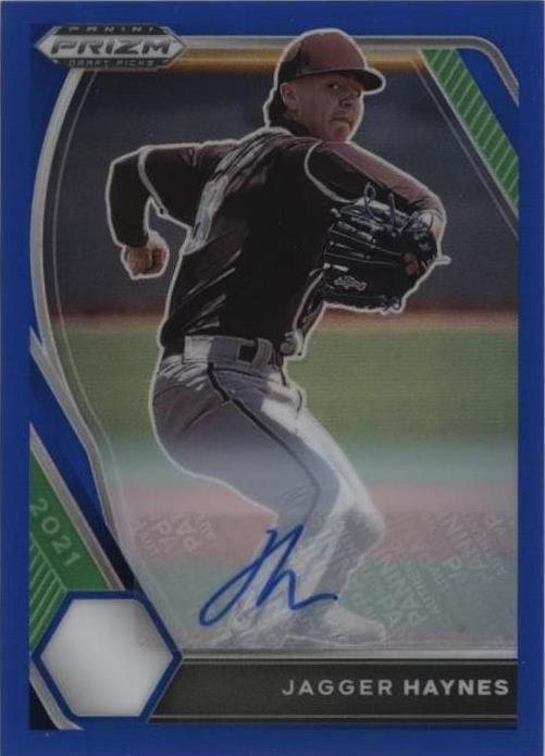 2021 Panini Prizm Draft Picks - Jagger Haynes #PDP219 Blue Prizm ...
