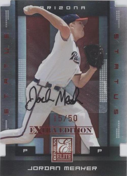 2008 Donruss Elite Extra Edition - Jordan Meaker #55 Status Red Die-Cut ...