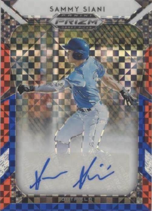 2019 Panini Prizm Draft Picks - Autographs Sammy Siani #53 Red White ...