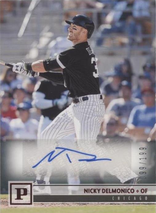 2018 Panini Chronicles - Panini Signatures Nick Delmonico #PS-ND Red ...