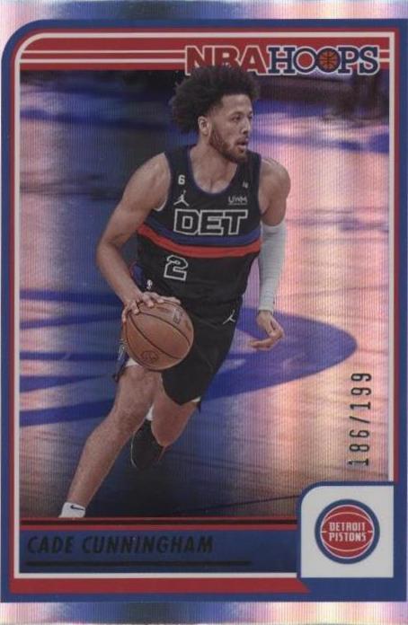 2023-24 Panini NBA Hoops - Premium Box Set #188 Cade Cunningham /199 ...