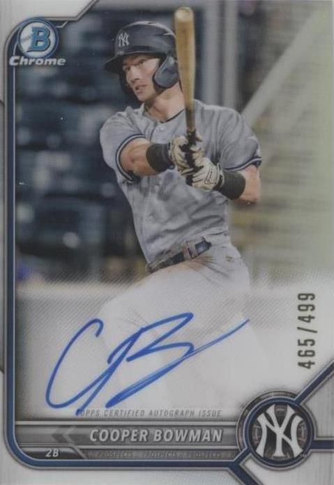 2022 Bowman Chrome - Prospect Autographs Cooper Bowman #CPA-CB ...