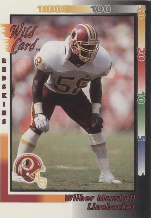 1992 Wild Card - Wilber Marshall #132 for sale online | eBay