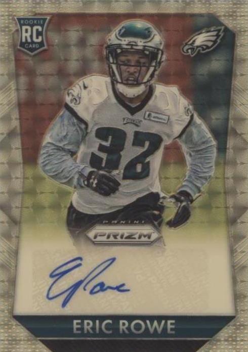 2015 Panini Prizm - Rookie Signatures Eric Rowe #RS-ER Gold Vinyl Prizm ...