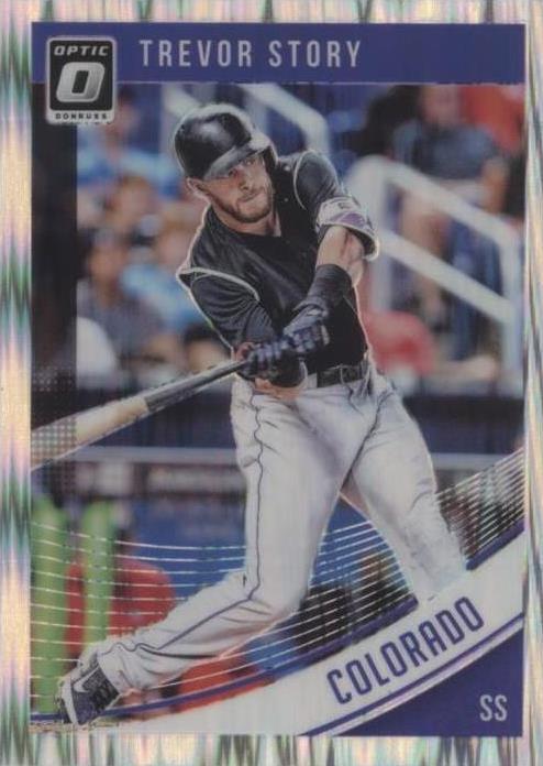 2018 Panini Donruss Optic - Trevor Story #88 Shock Prizm for sale ...