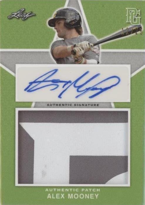 2020 Leaf Perfect Game National Showcase - Patch Autographs Alex Mooney ...