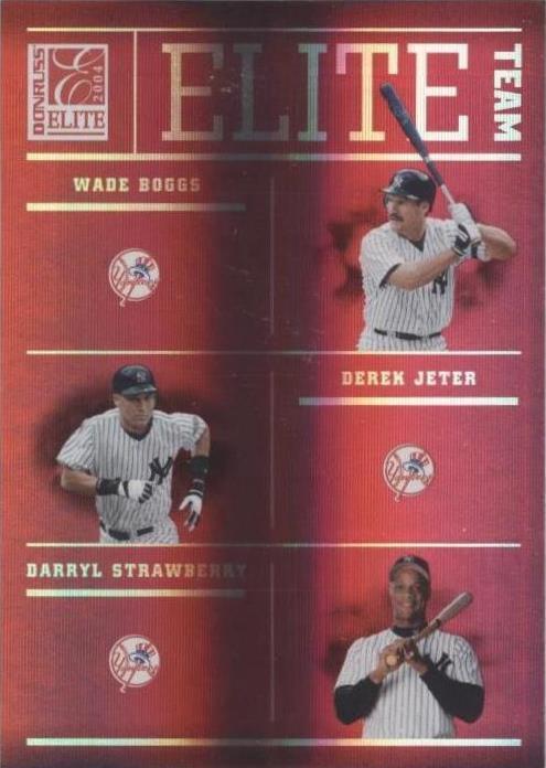 2004 Donruss Elite - Elite Teams Derek Jeter, Wade Boggs, Darryl ...