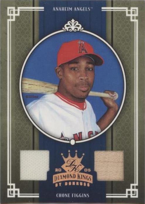 2005 Donruss Diamond Kings - Chone Figgins #7 Bronze Materials /200 ...