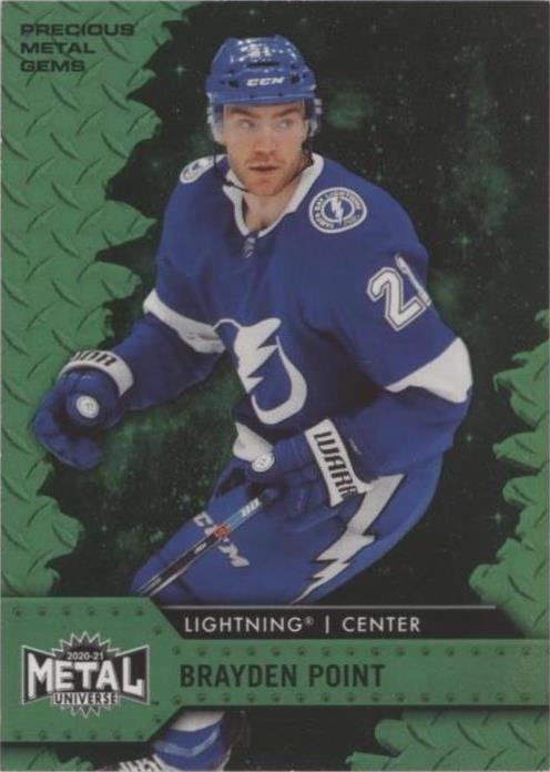 2020-21 Skybox Metal Universe - Precious Metal Gems Green #64 Brayden ...