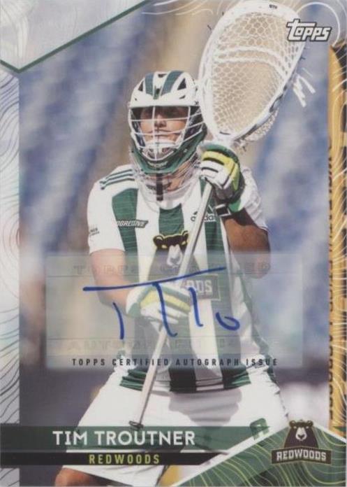 2022 Topps Premier Lacrosse League - Autographs #30 Tim Troutner (AU ...