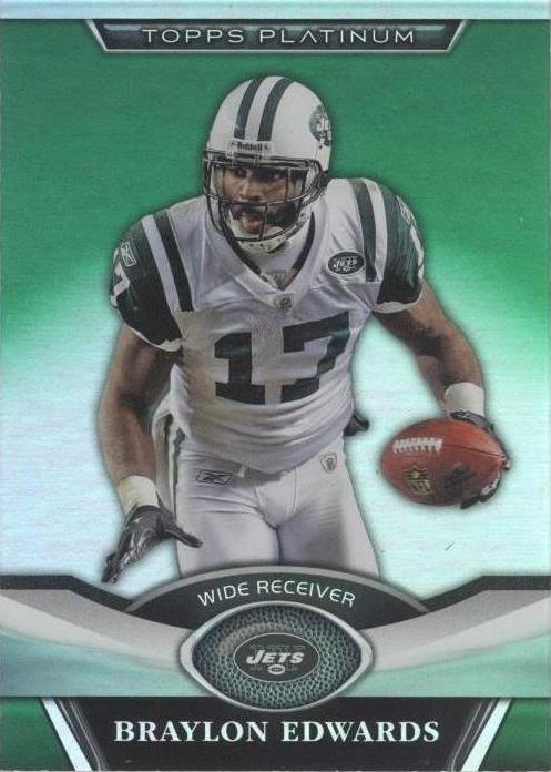 2011 Topps Platinum - Braylon Edwards #102 Green Refractor for sale ...