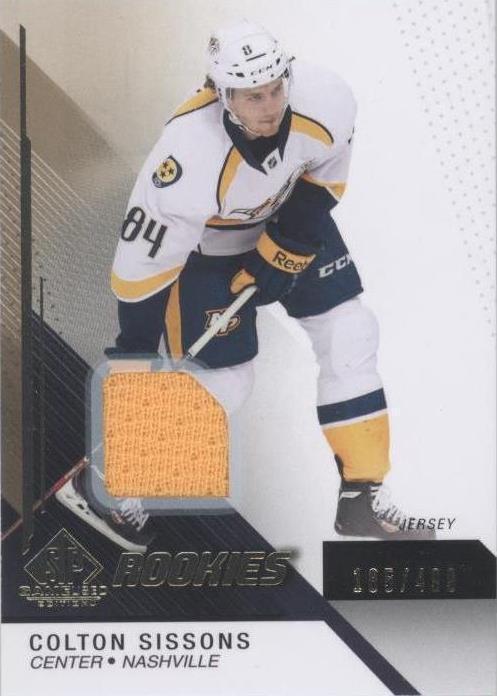 2014-15 SP Game Used - Rookies Colton Sissons #125 Gold Jerseys /499 ...