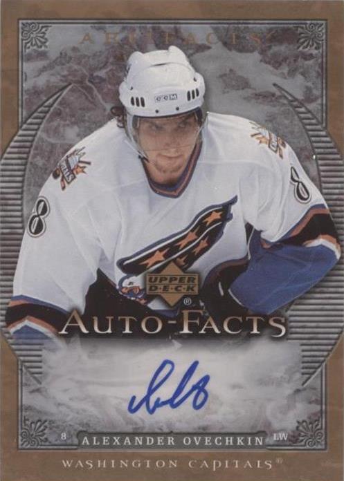 2007-08 Upper Deck Artifacts - Auto-Facts Alex Ovechkin #AF-AO (AU) for ...