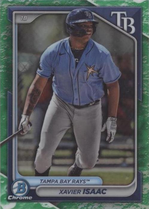 2024 Bowman - Chrome Prospects Xavier Isaac #BCP-133 Lunar Glow ...