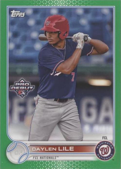 2022 Topps Pro Debut - Daylen Lile #PD-118 Green /99 (RC) for sale ...