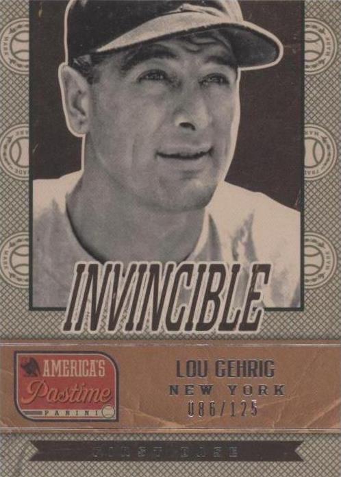 Panini Lou Gehrig Baseball Sports Trading Cards Panini Lou Gehrig Baseball Sports Trading Cards