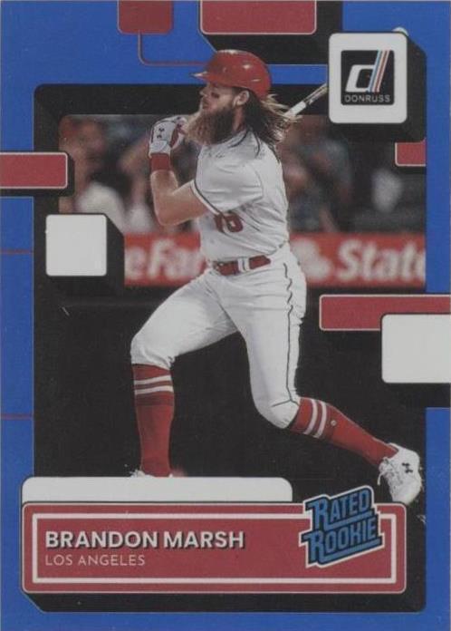 2022 Panini Donruss - Rated Rookie Brandon Marsh #41 Holo Blue (RC) for ...