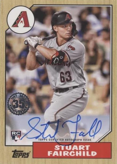 2022 Topps Series 1 - 1987 Topps Baseball Autographs #87BA-SF Stuart ...