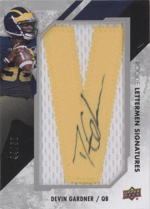 2015 Upper Deck - Rookie Lettermen Signatures #RL-DG Devin Gardner /50 ...