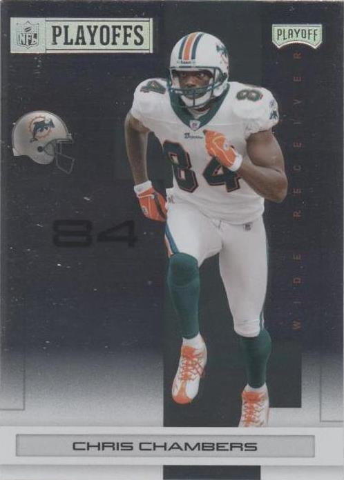 2007 Playoff NFL Playoffs - Silver Metalized #52 Chris Chambers /249 ...