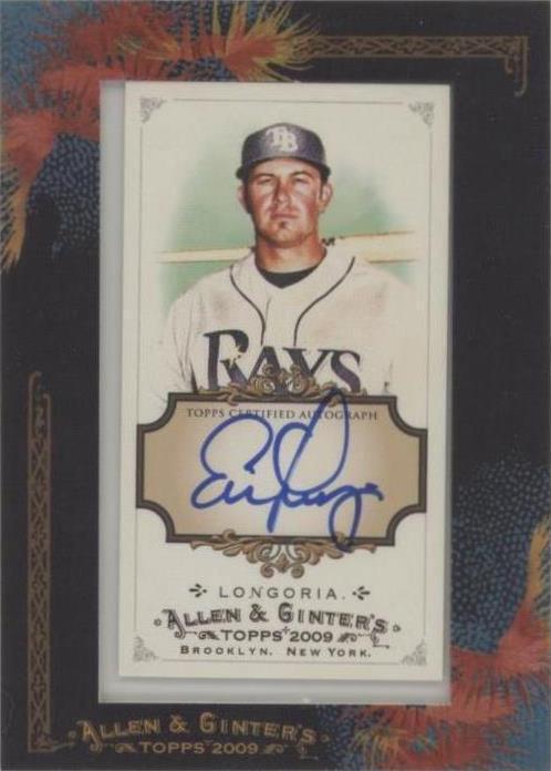 2009 Topps Allen & Ginter's - Framed Mini Autographs Evan Longoria #AGA ...