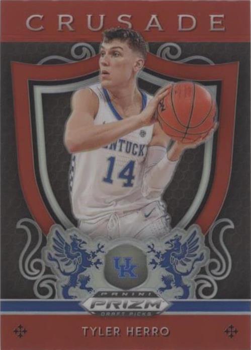 2019-20 Panini Prizm Draft Picks - Crusade Tyler Herro #75 Red Prizm ...