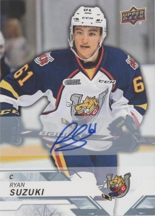 2018-19 Upper Deck CHL - Autographs #7 Ryan Suzuki (AU, RC) for sale ...