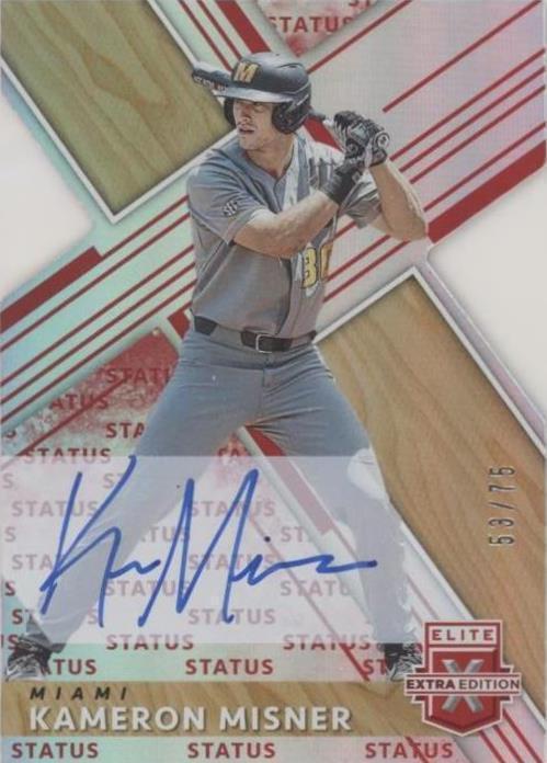 2019 Panini Elite Extra Edition - Kameron Misner #35 Status Red Die-Cut ...
