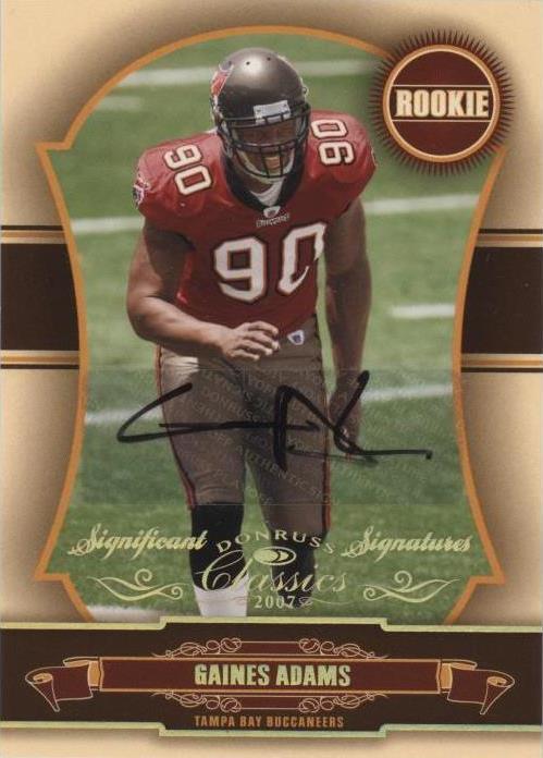 2007 Donruss Classics - Rookie Significant Signatures Gold #198 Gaines ...