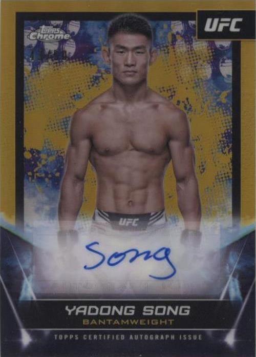 2024 Topps Chrome UFC - UFC Signatures Yadong Song #FNA-SYA Gold ...