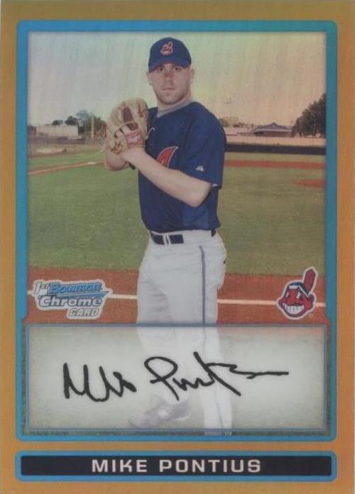 2009 Bowman Chrome - Prospects Mike Pontius #BCP157 Gold Refractor /50 ...