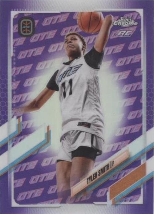 2021-22 Topps Chrome OTE Overtime Elite - Tyler Smith #39 Purple & Pink Ote Refractor /299 (RC ...