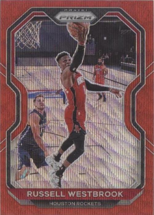 2020-21 Panini Prizm - Russell Westbrook #248 Ruby Wave Prizm for sale ...