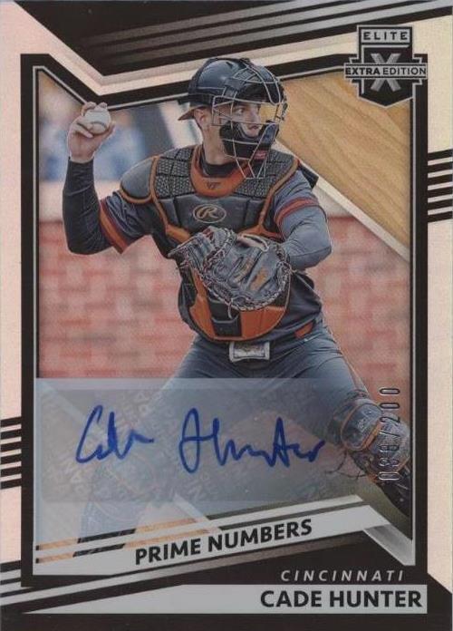 2022 Panini Elite Extra Edition - Cade Hunter #153 Prime Numbers a ...