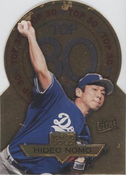 1997 Fleer Ultra - Top 30 Gold Die-Cut #21 Hideo Nomo for sale online ...
